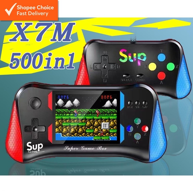 Sup X7M, Vintage 500-in-1 Handheld Game Console – 3.5" Screen, Classic ...