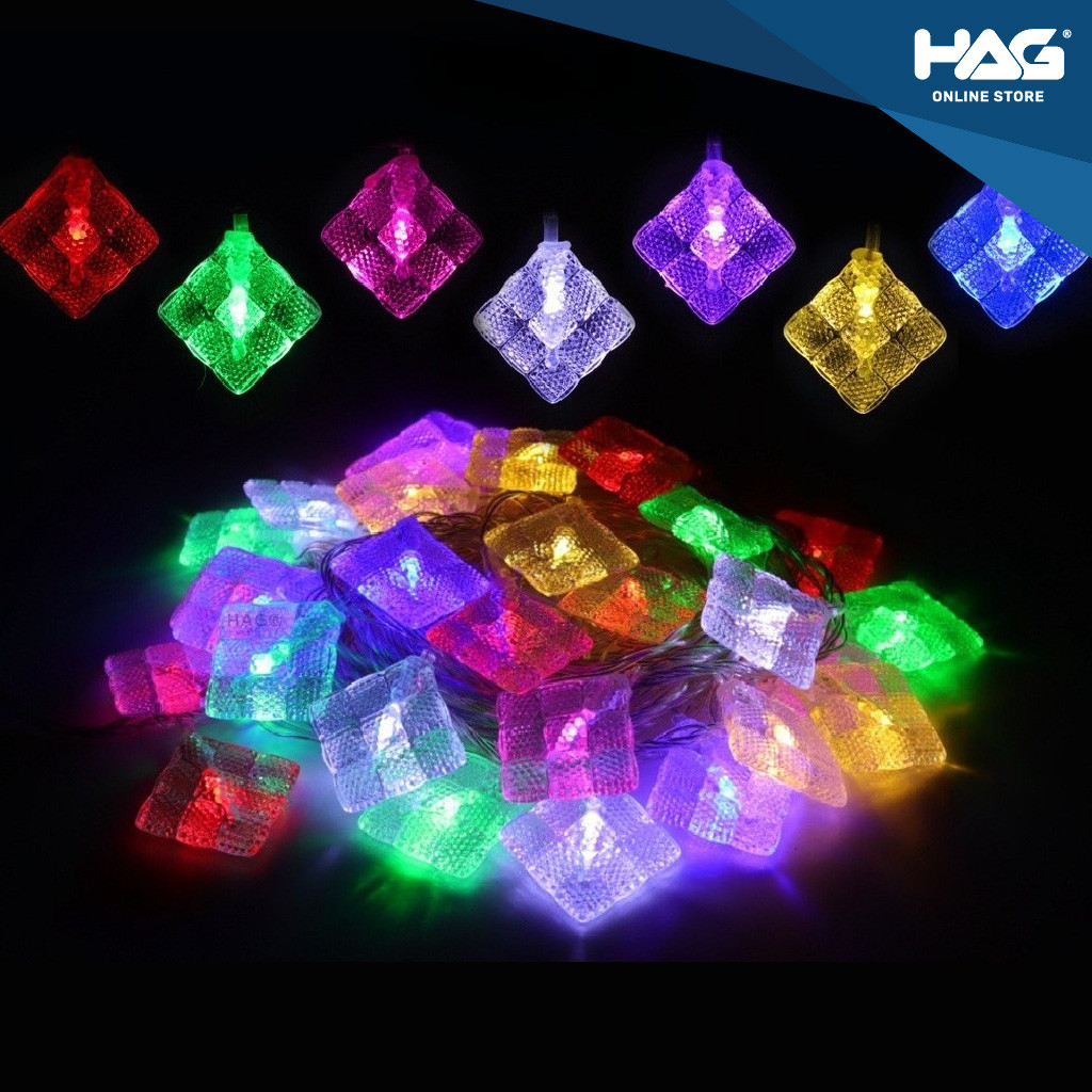 HAG® Ketupat Raya LED Festival Light (28Pcs Bulb, Multicolor) Selamat Hari Raya Aidilfitri Lampu ...