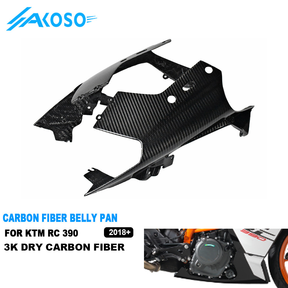 AKOSO RC390 3K Dry Carbon Fiber Full Fairing Kits Motorcycle Lower ...