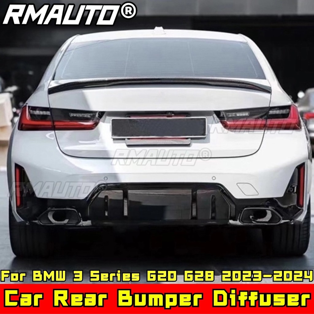 For 3 Series G20 G28 Body Kit Rear Bumper Lip Cover Rear Bumper ...