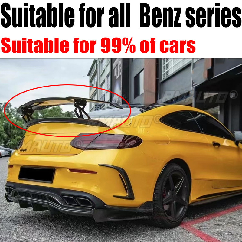 V-shaped ABS car spoiler wing modified in bright black, suitable for ...