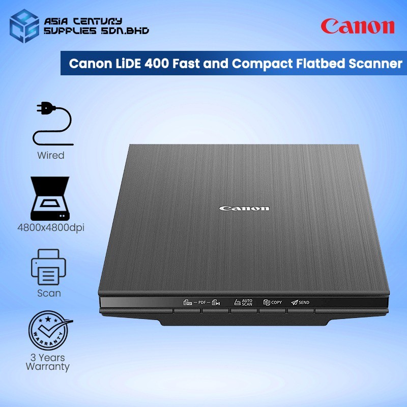 Canon LiDE 400 Fast and Compact Flatbed Scanner with Upright Scanning ...