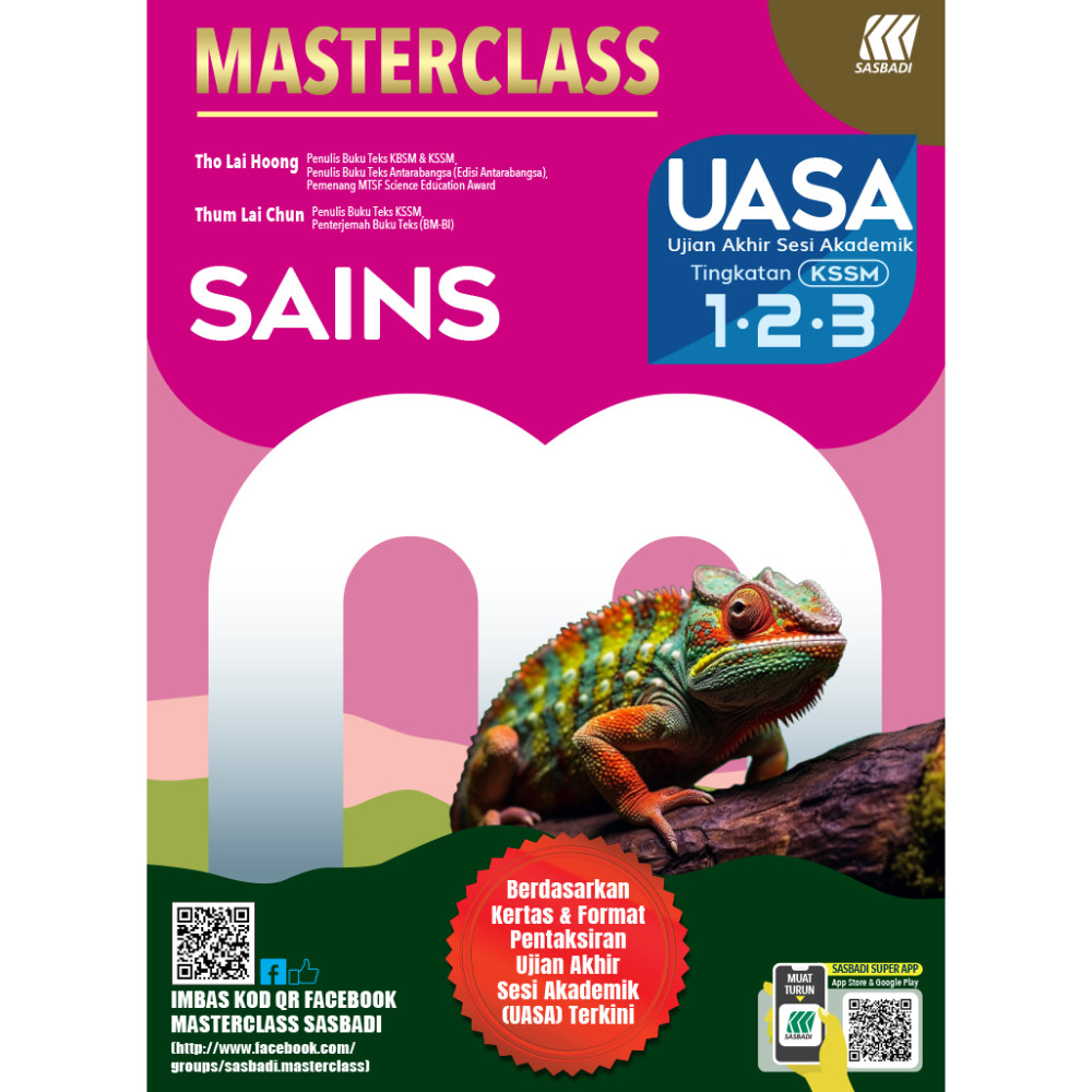 Sasbadi: Masterclass: Sains: Tingkatan + Form 1, 2, 3: MC24MSAN ...