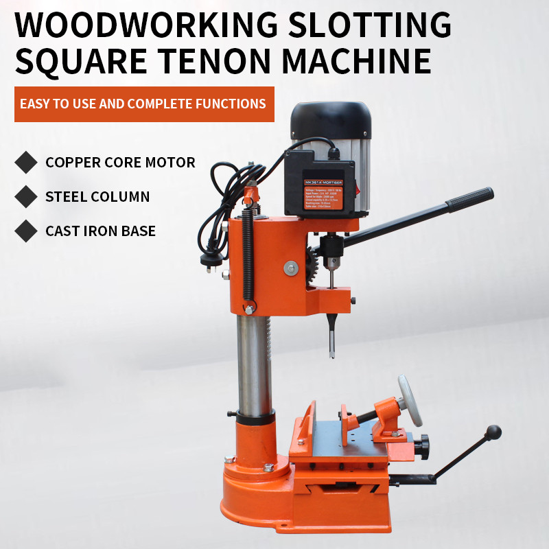 Woodworking square tenoning machine 550W slotting drilling machine ...
