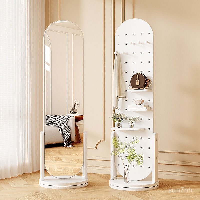 ST-ΨRotating Full-Length Mirror Wire-Wrap Board Dressing Mirror ...