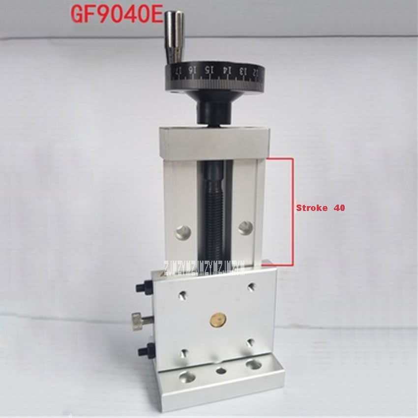 GF9040E Precision Vertical Slide Table Screw Carriage Z Axis Linear ...