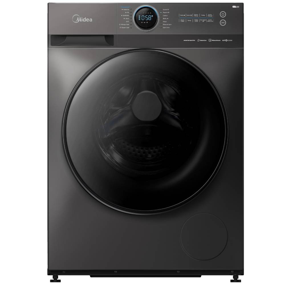 MIDEA FRONT LOAD WASHING MACHINE MF200W120WB 12KG TITANIUM GREY ...