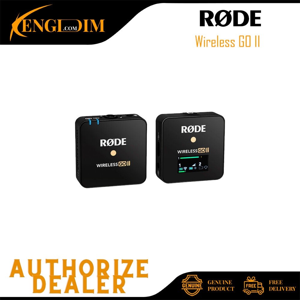 RODE Wireless GO II Single Compact Digital Wireless Microphone System/Recorder (Malaysia 5 Years ...