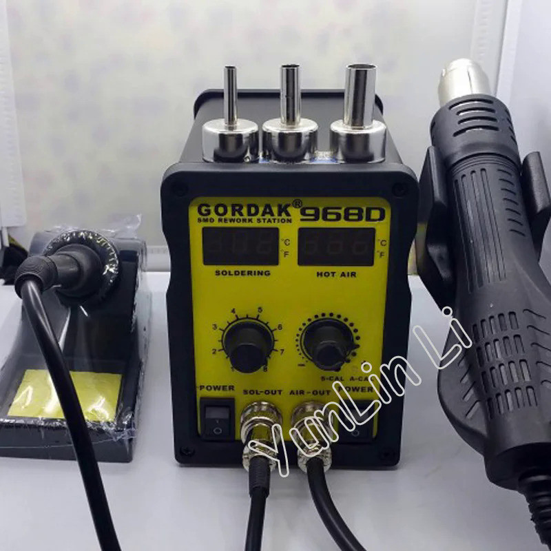 anti-static hot air station and welding station 2 in 1 BGA rework ...