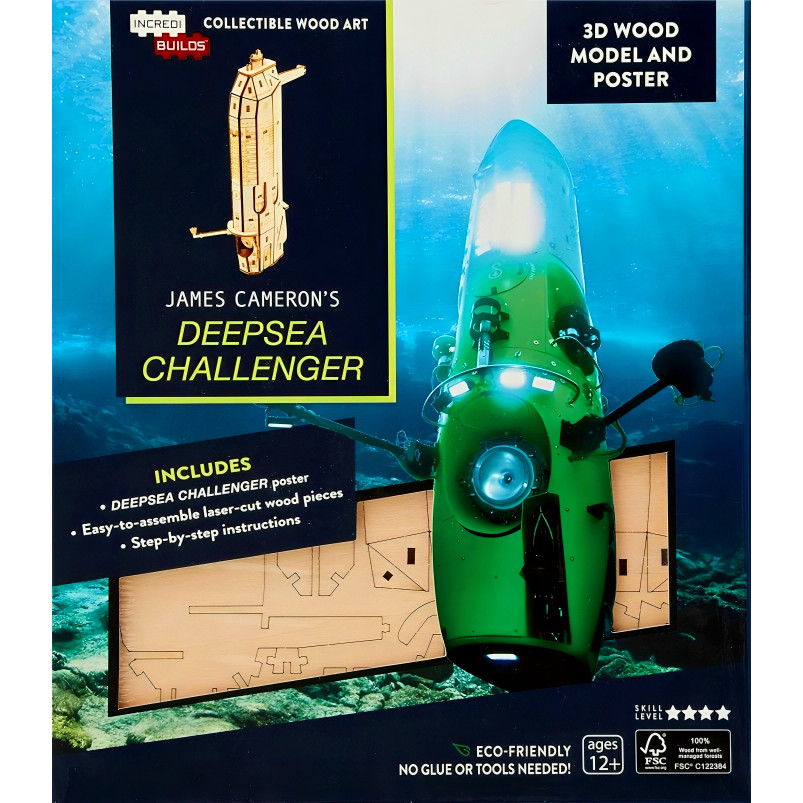 (BX) INCREDIBUILDS: JAMES CAMERON'S DEEPSEA CHALLENGER 3D WOOD MODEL ...