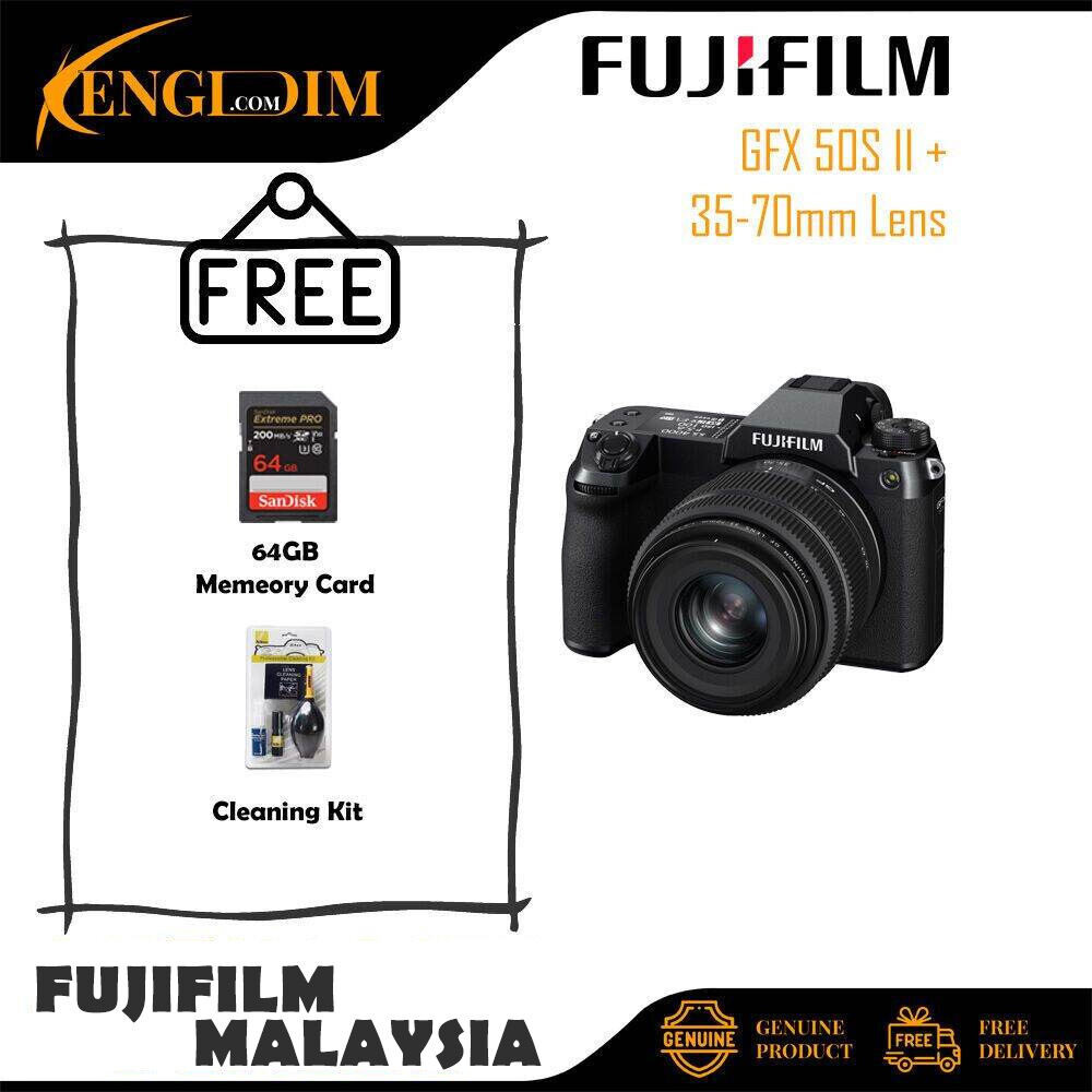 FUJIFILM GFX 50S II Medium Format Mirrorless Camera with GF 35-70mm f/4.5-5.6 WR Lens | Shopee ...