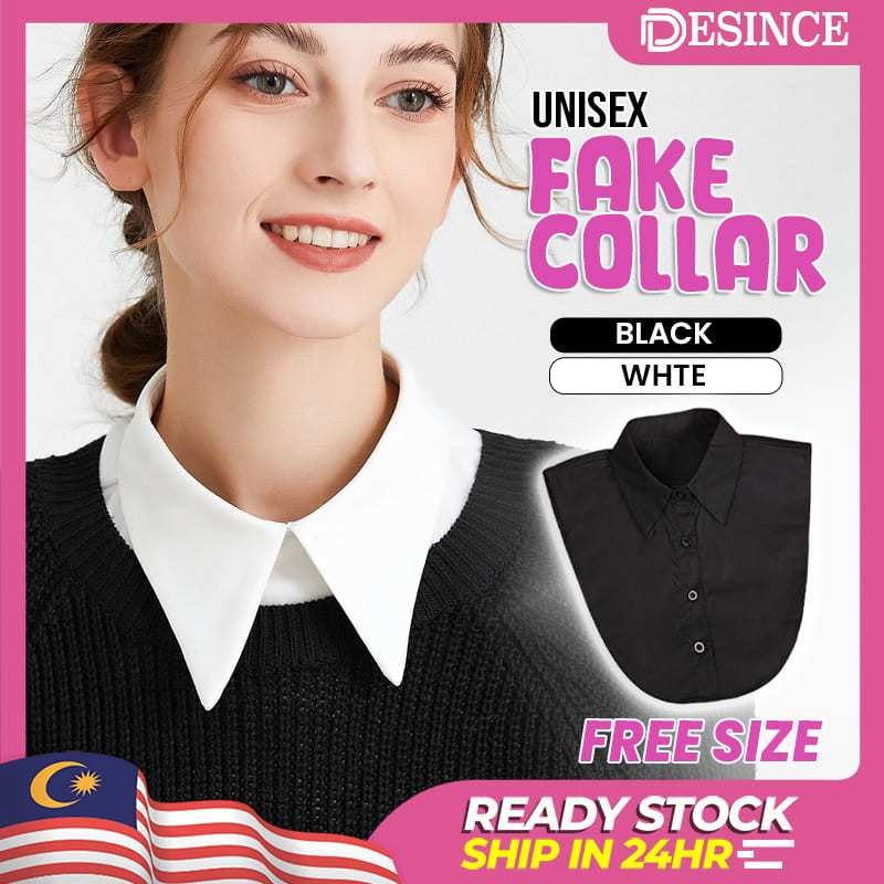 🇲🇾 DESINCE Fake Collar Unisex Fake Shirt Collar Detachable Collar Men ...