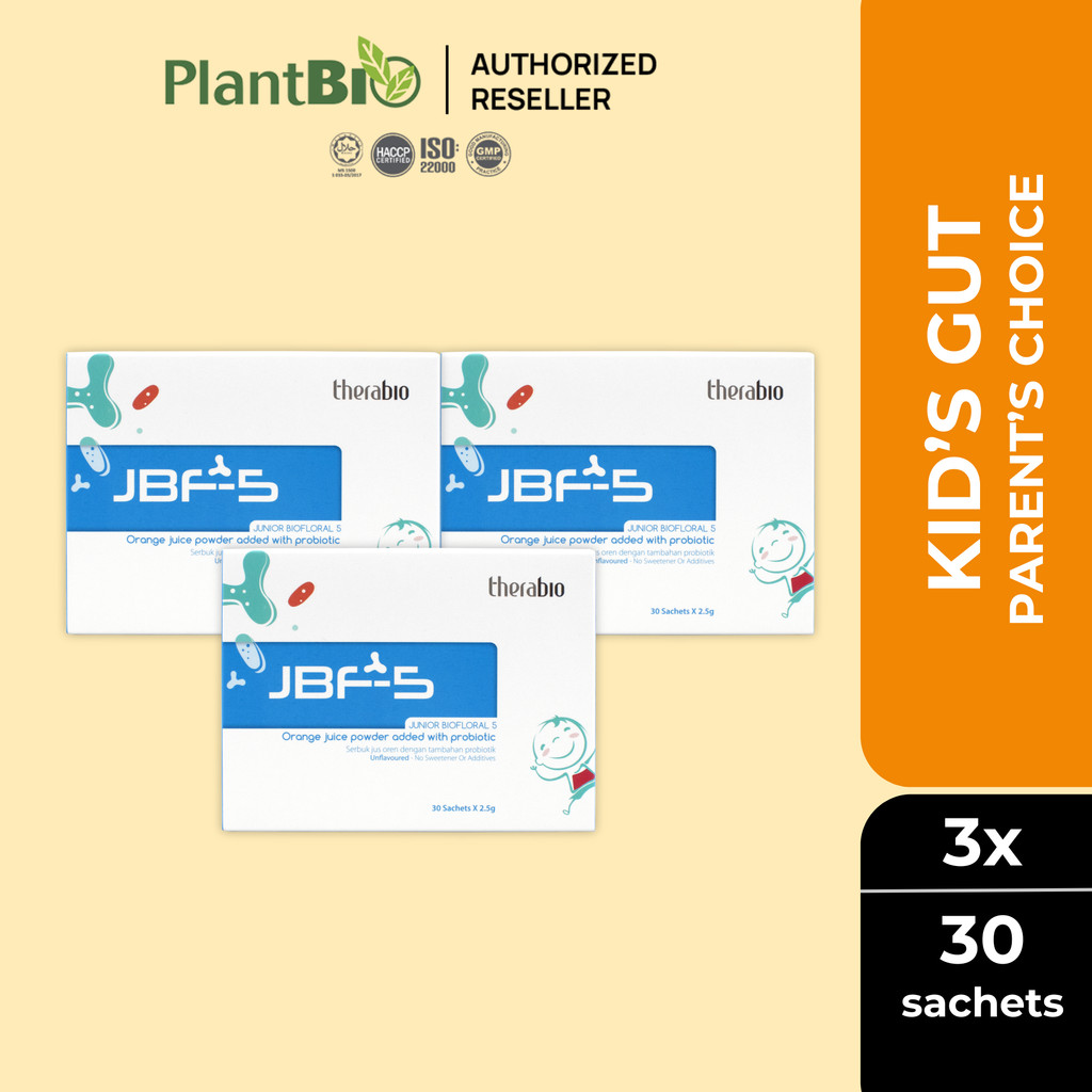 3x JBF-5: 20 Billion CFU Probiotic Prebiotic Halal Supplement for Kids ...