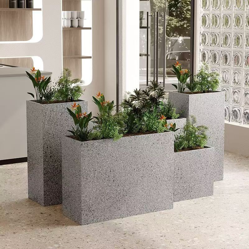 M/Stainless Steel Outdoor Flower Box Iron Planter Commercial Street ...