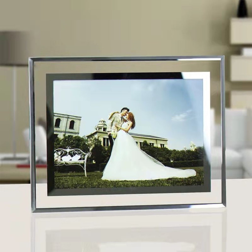 M/Factory Supply Transparent Crystal Glass Photo Frame6Inch7Inch ...