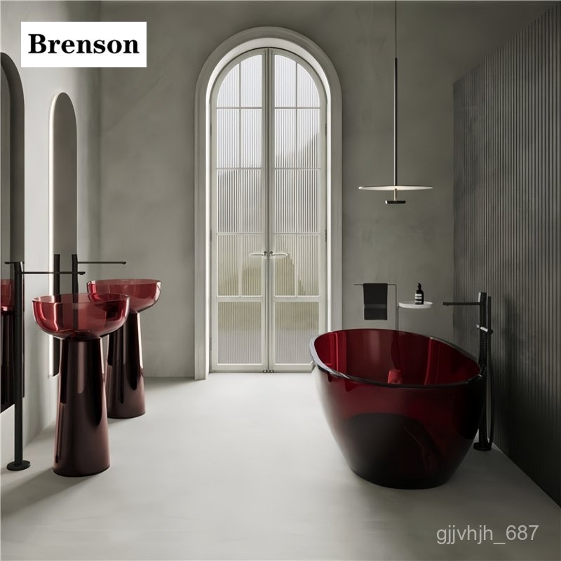 M/Hotel Homestay Transparent Resin Integrated Floor Hand Washing ...