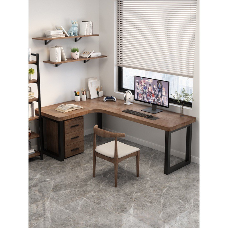 Stunning Corner Desk With Bookcase Images