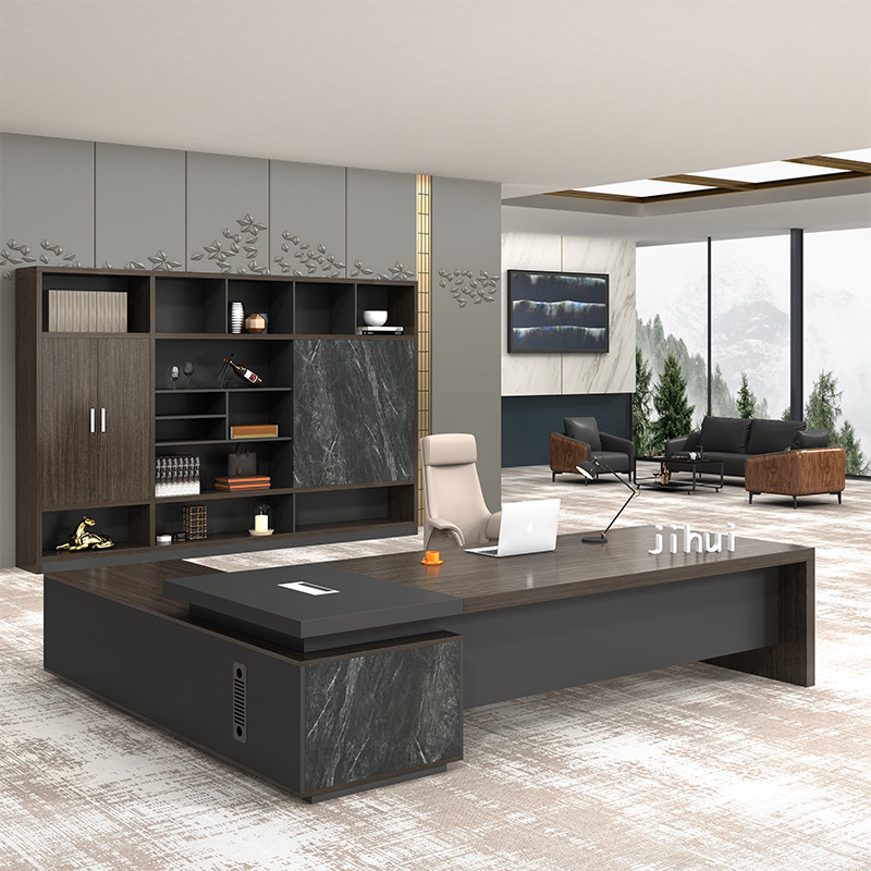 Q-8/。New Chinese Style Boss Desk Simple Modern Office Desk for Boss ...
