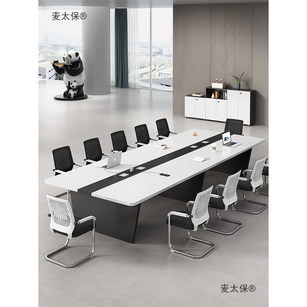 Q-8/Conference Table Long Table Simple Conference Table and Chair Set ...