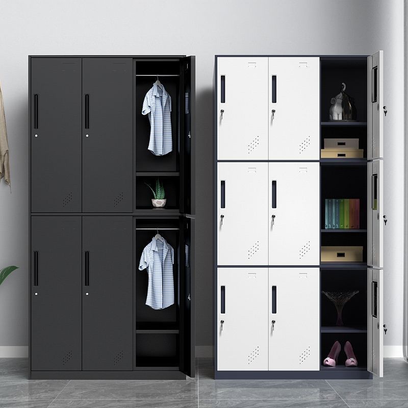 JY-8/New Narrow Edge Wardrobe Steel Staff Locker Gym Bathroom Wardrobe ...