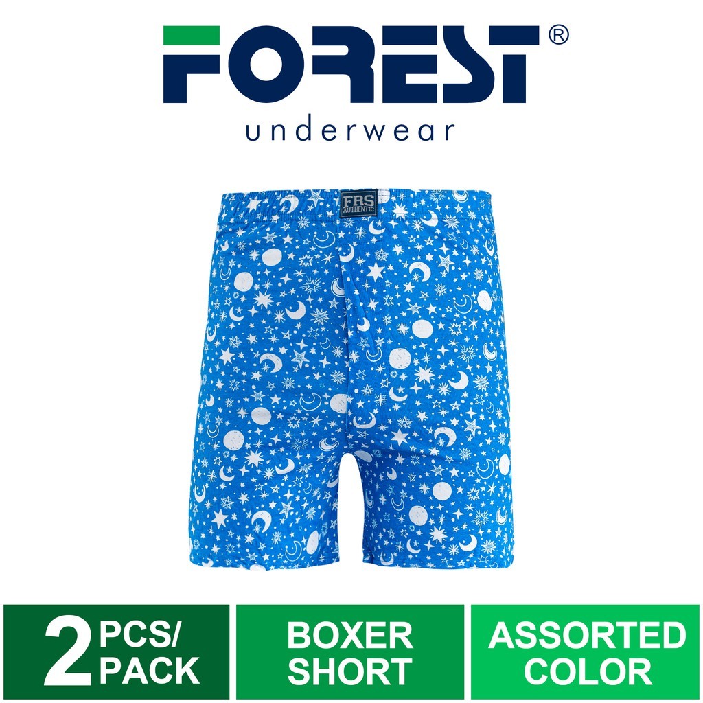 Forest Seluar Dalam Lelaki | (2 Pcs) Forest Men Boxer 100% Cotton Men ...