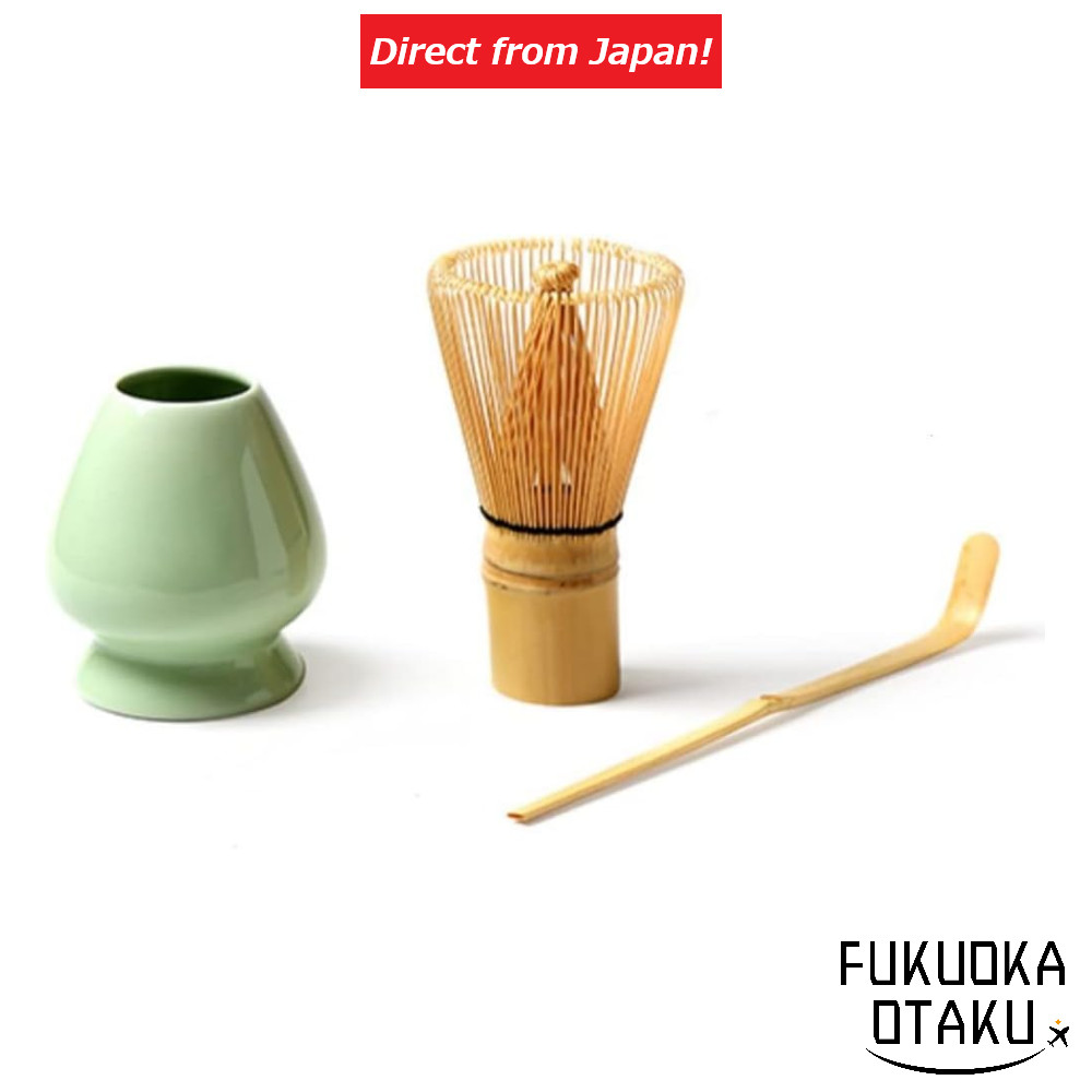 Matcha Whisk Set | 100-Prong Chasen + Chasen Holder + Chashaku ...