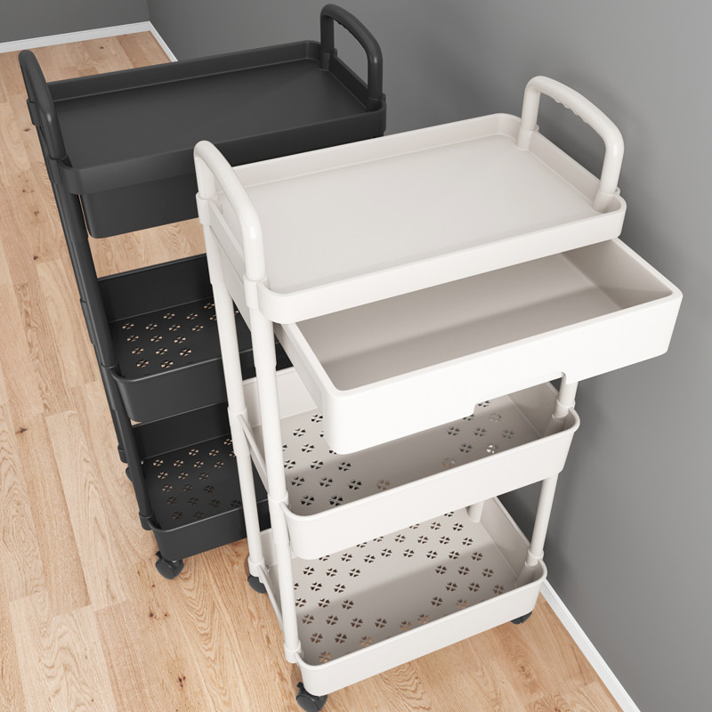 JY-8/#Drawer Style Small Cart Storage Rack Floor Mobile Bathroom Toilet ...