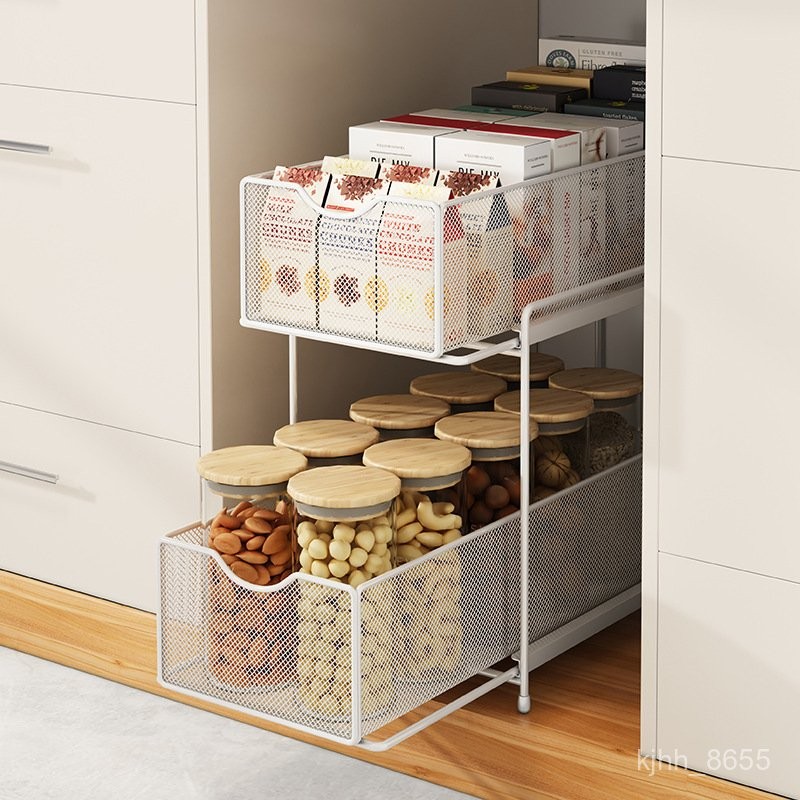 QM-48#Z655Kitchen Pull-Out Storage Rack Under Sink Cabinet Inner ...