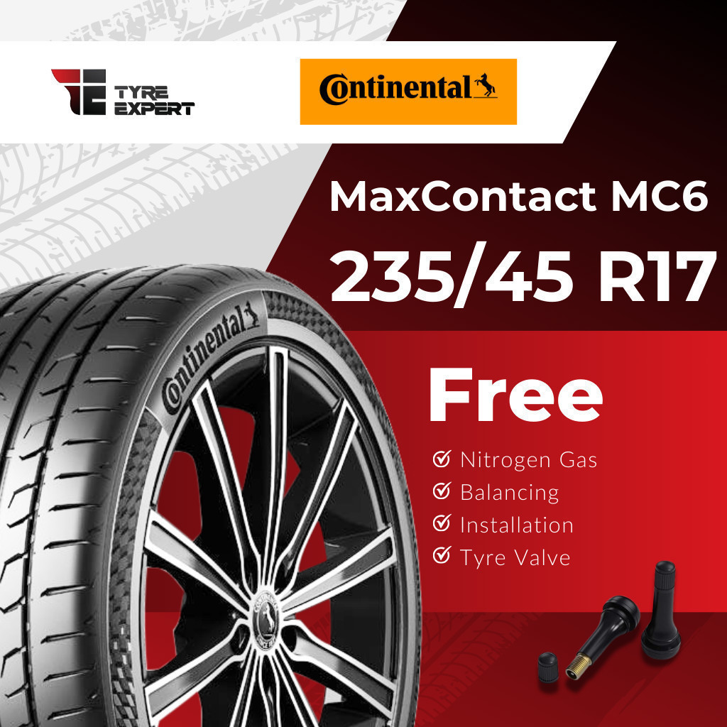 235/45R17 CONTINENTAL MaxContact MC6 (With Delivery/Installation) tyre tayar | Shopee Malaysia