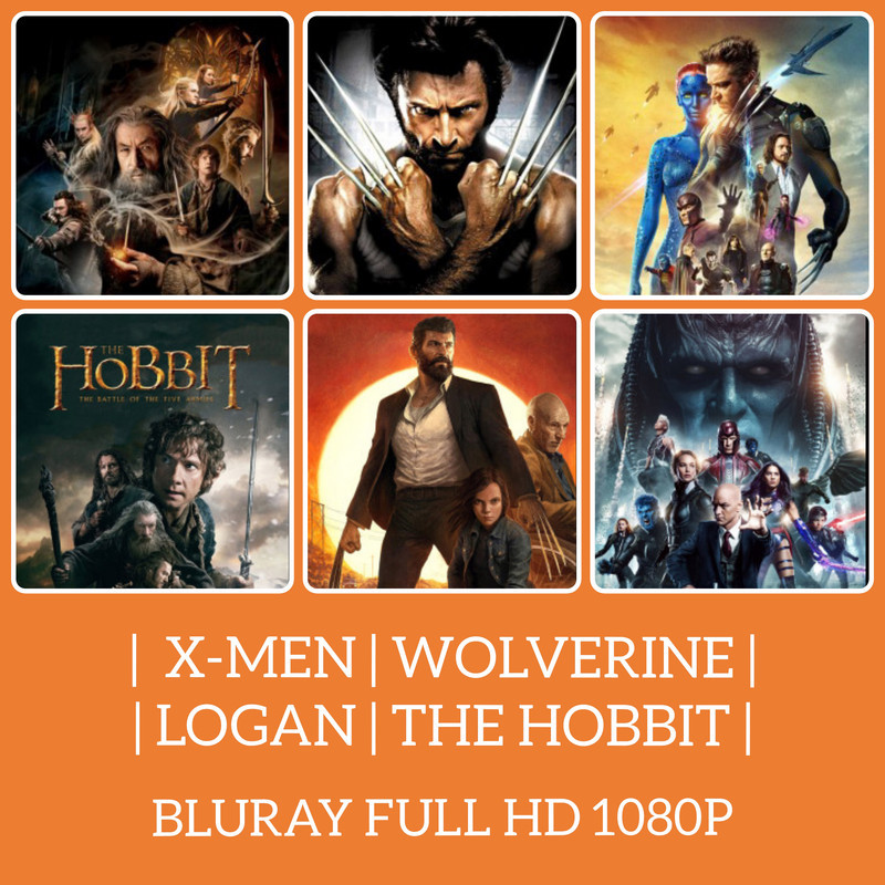 [MOVIE PENDRIVE USB] X-MEN WOLVERINE LOGAN THE HOOBIT COLLECTION | FULL ...