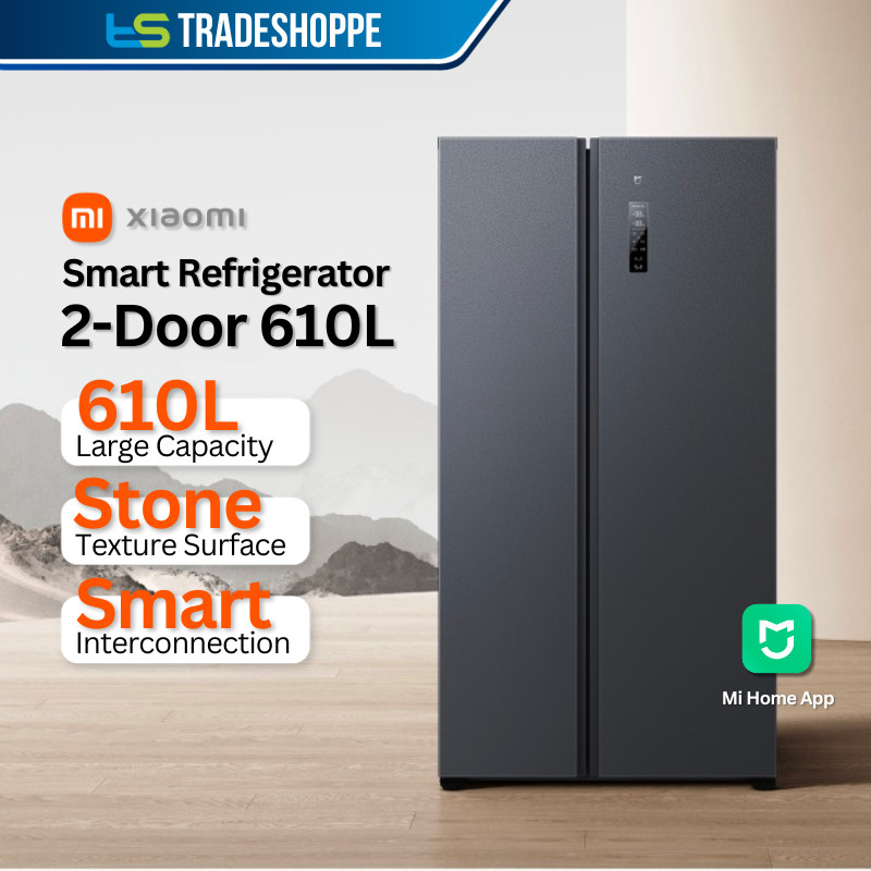 Xiaomi Smart Refrigerator 2 Door Side-by-side 610L 99.99% Antibacterial ...