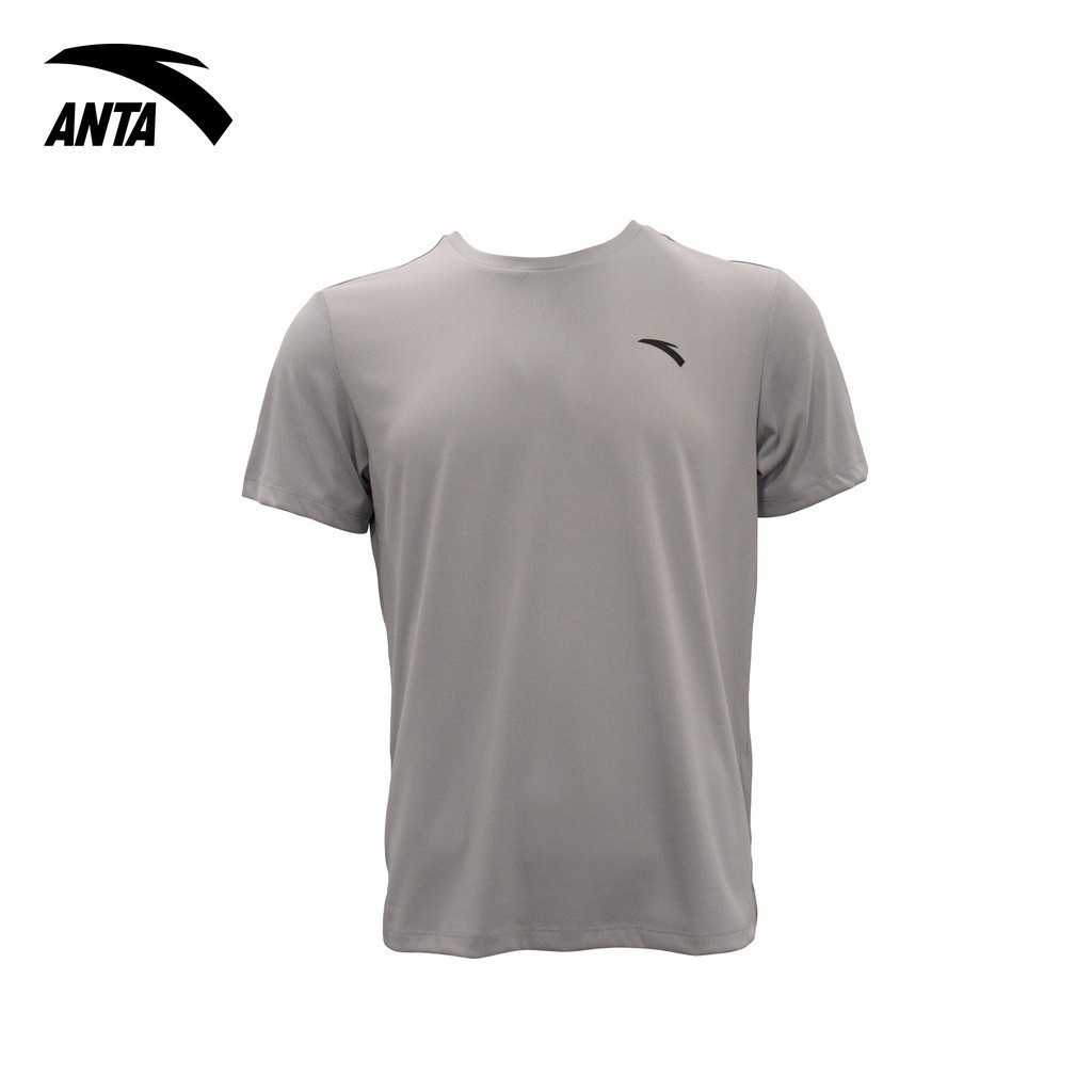 ANTA Men A-COOL Ⅱ Short Sleeve Tee-Grey | Shopee Malaysia