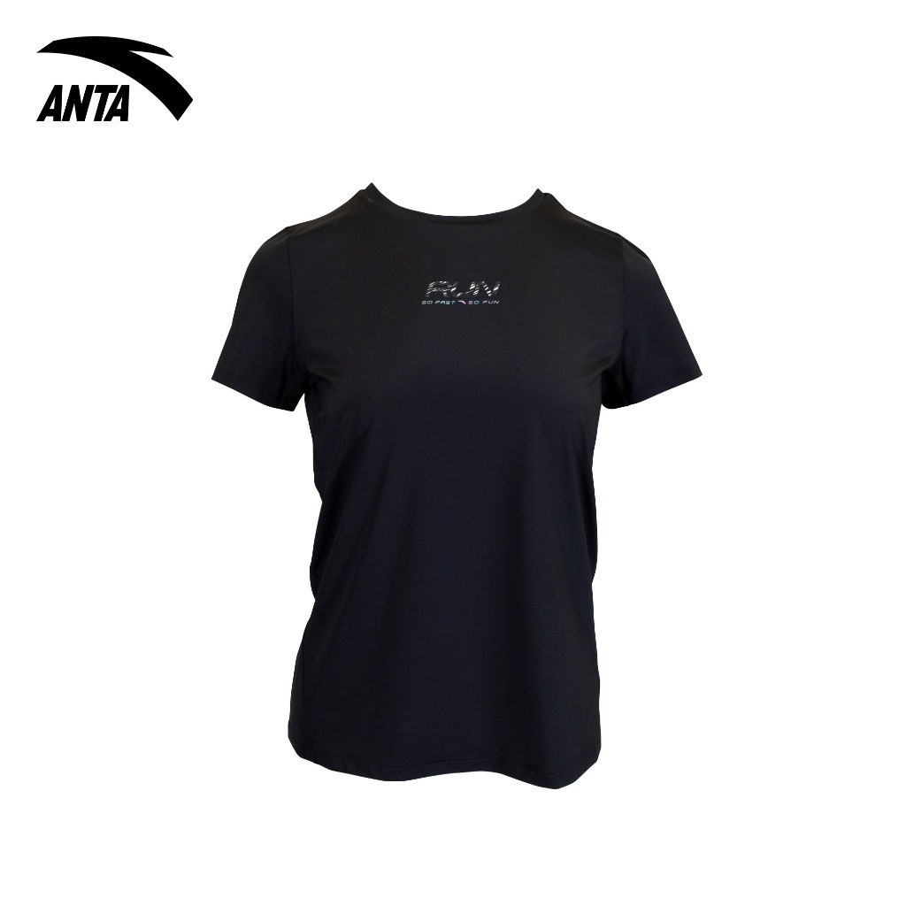 ANTA Women A-CHILL TOUCH Racing Training SS Tee-Black | Shopee Malaysia
