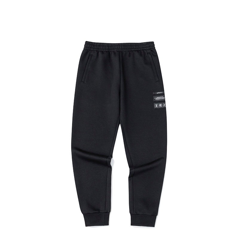 ANTA Men A-SPORTS SHAPE Z-UP Knit Track Pants-Black (Seluar Sukan ...
