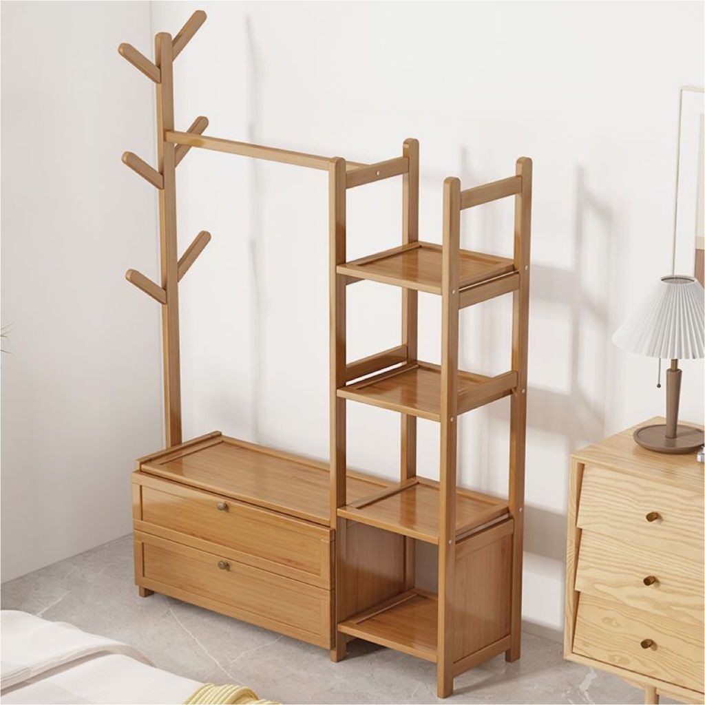 J-H/Clothes Rack Floor-standing Modern Simple Shoe Rack Clothes Hanger ...