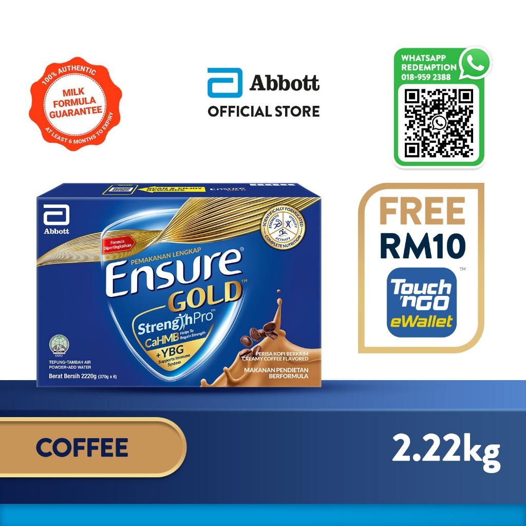 Ensure Gold Adult Complete Nutrition - Coffee BIB (2.22kg) [Free RM10 ...