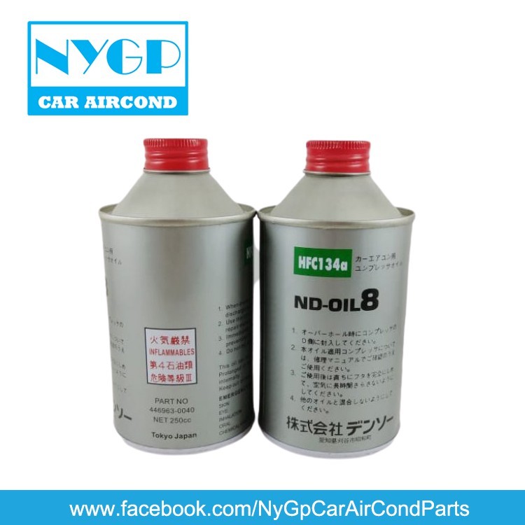 ️ 100% ORIGINAL ️ R134a ND - OIL ND8 / ND9 250CC r134 COMPRESSOR OIL ...