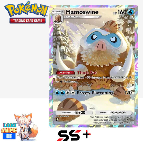 Mamoswine Space-Time Smackdown #160 Art Rare SAR SIR AA Pocket tcg ...