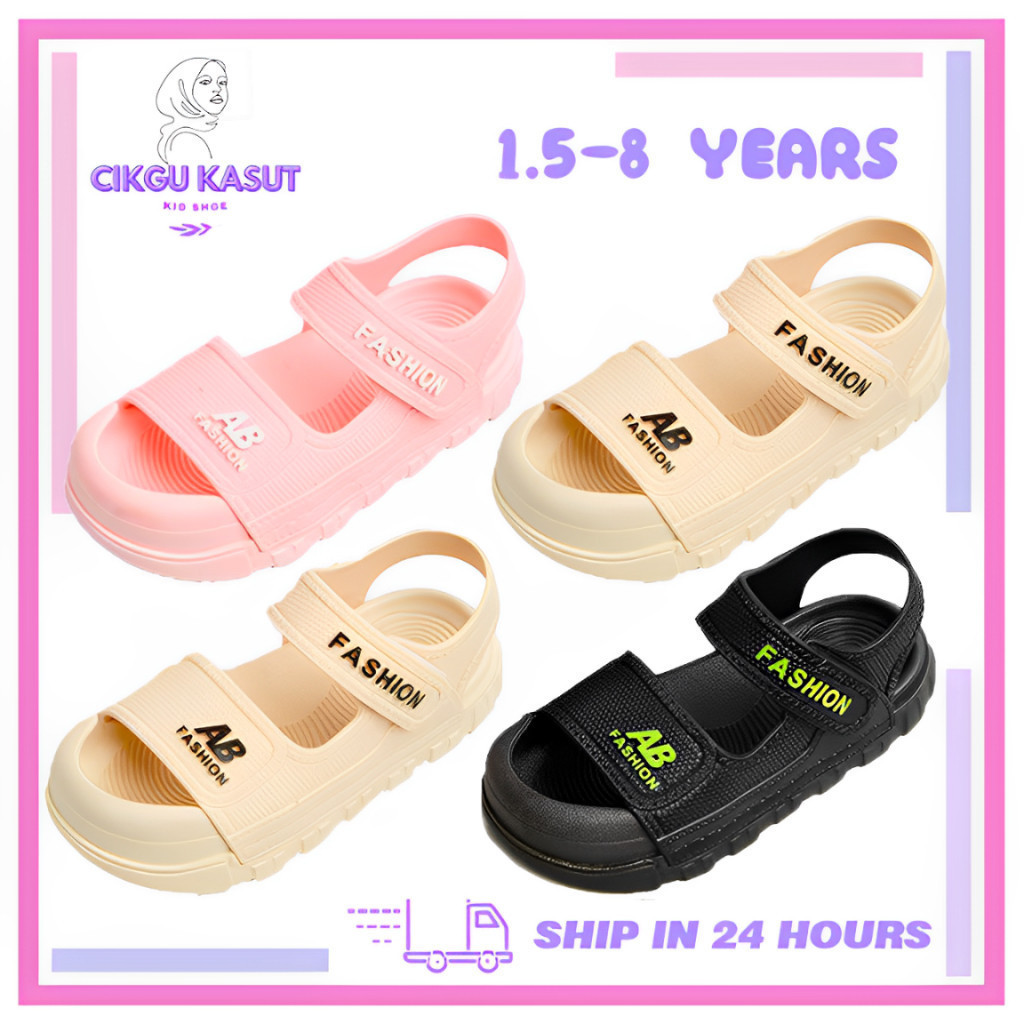 21-36 Kids Sandal Raya Budak Lelaki Perempuan Boys Girls Comfortable ...