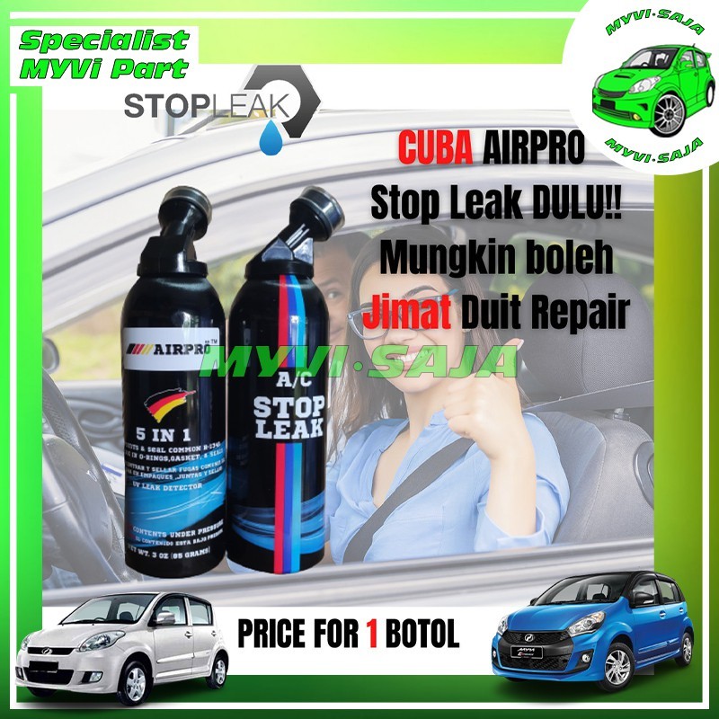 DIY TOP UP STOP LEAK 85g GAS+OIL TREATMENT CAR AIR COND R134 R134A ...