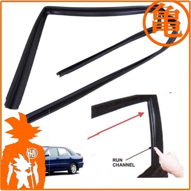 DOOR GLASS RUN CHANNEL 1 PC GETAH CERMIN REAR RIGHT (WIRA) | Shopee ...