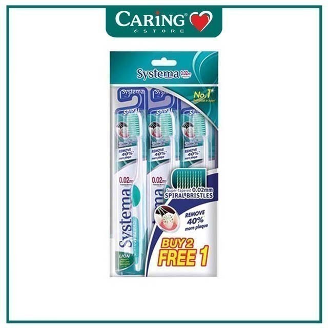 SYSTEMA TOOTHBRUSH SUPER VALUE PACK SPIRAL 3S | Shopee Malaysia