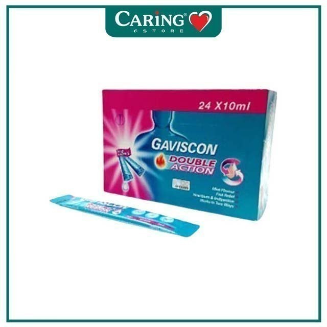 GAVISCON DOUBLE ACTION ANTACID SACHET 10ML × 24S | Shopee Malaysia