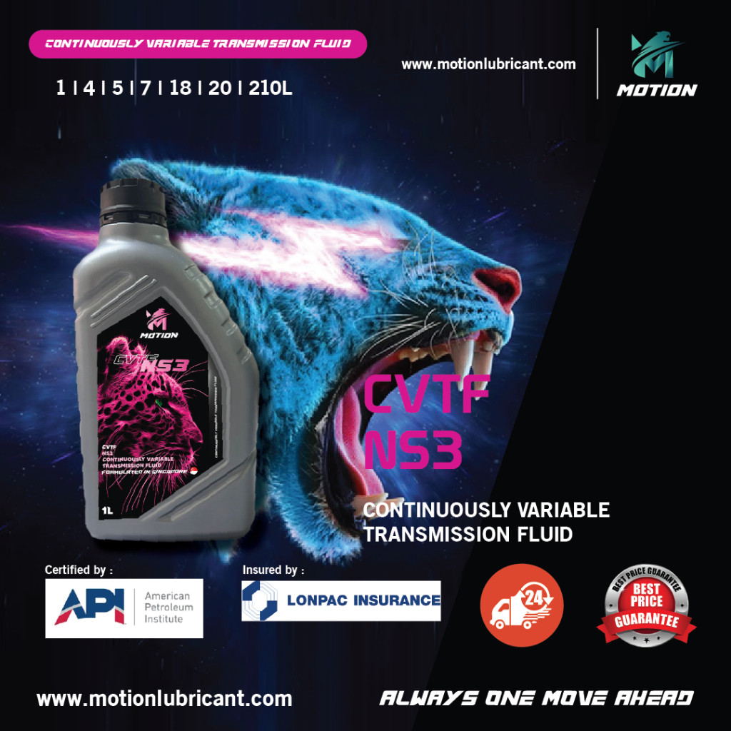 MOTION CVTF NS3 Fully Synthetic Continuously Variable Transmission Fluid Gear Oil (1L) | Shopee ...