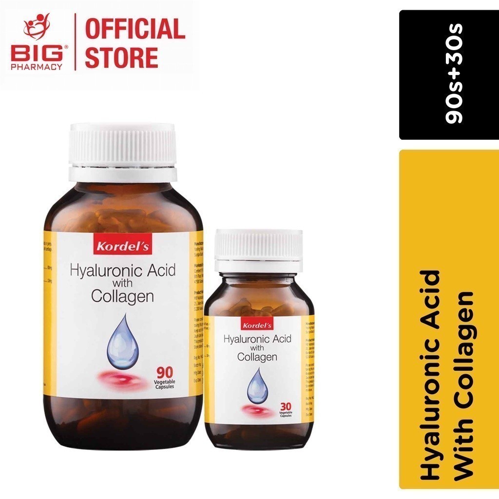 Kordels Hyaluronic Acid With Collagen Vege Cap 90S+30S | Shopee Malaysia
