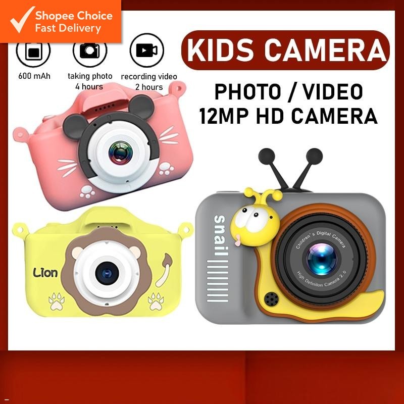 Kids Digital Camera 12MP HD Dual Lens Video Toy | Kamera Mainan Kanak ...