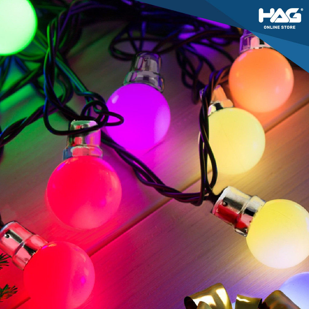 HAG® 1.5W Raya LED Color Bulb - White/Yellow/Blue/Purple/Green/Orange ...