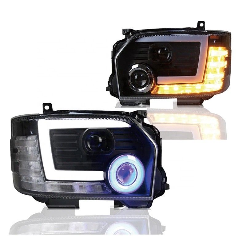 Retrofit LED Headlight for Hiace 200 Auto Lighting System Black Frame ...