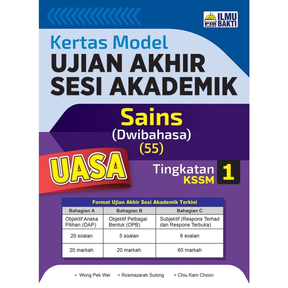Ilmu Bakti: Kertas Model UASA: Sains + Science: Tingkatan + Form 1: ...