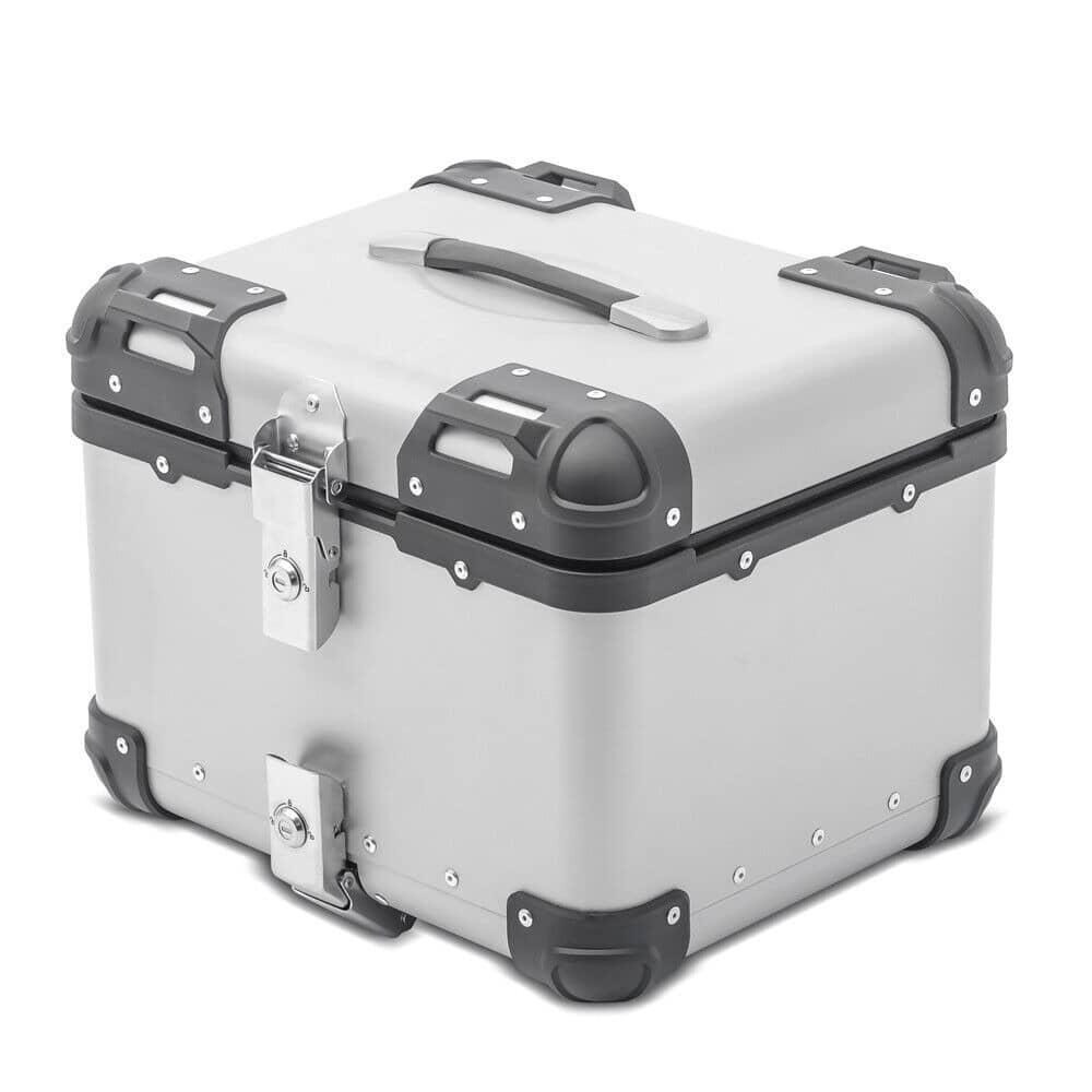 High-end Aluminum Motorcycle Top box 45L motorcycle Trunk Toolbox Metal ...
